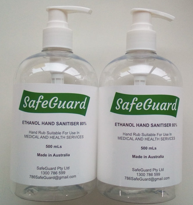 Hospital Grade Hand Sanitiser - 500ml – SafeGuard Australia